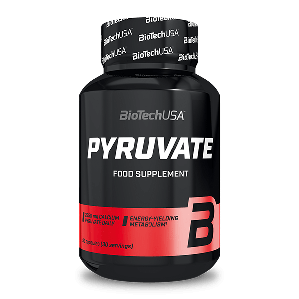Pyruvate – Food supplement capsule with calcium pyruvate – BioTechUSA